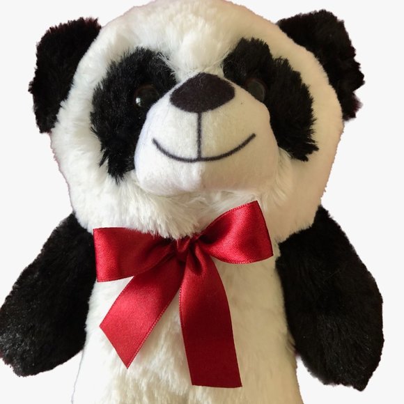 Calplush | Toys | Genuine Calplush Panda Bear Black White Red Ribbon ...